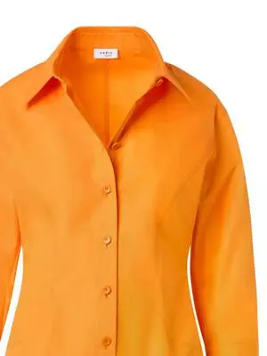 Akris Cotton Shirt Dress - Orange