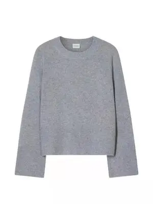 Closed Crew Neck Long Sleeve Knitwear - Grey