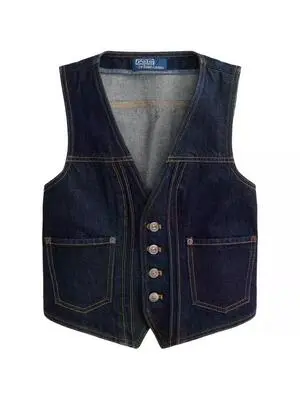 Polo Ralph Lauren V-neck Denim Waistcoat
