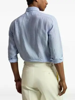 Polo Ralph Lauren Houndstooth-pattern Embroidered Pony Shirt