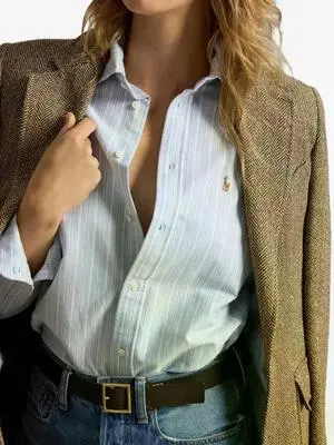 Polo Ralph Lauren Embroidered Logo Stripe Shirt