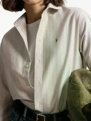 Polo Ralph Lauren Striped Embroidered Logo Shirt