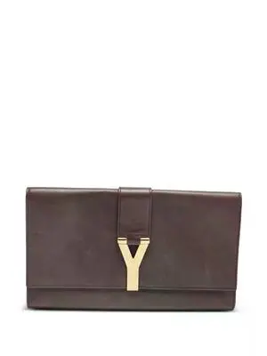 Saint Laurent Ligne Y Clutch Bag - Red