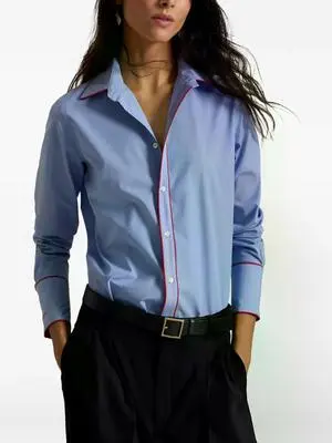Polo Ralph Lauren Stretch Shirt With Contrast Piping