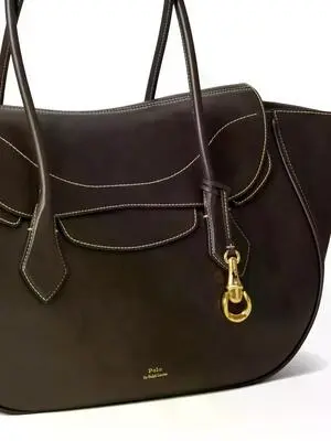 Polo Ralph Lauren Contrast-stitch Leather Tote Bag