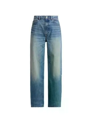 Polo Ralph Lauren Wide-leg Cotton Jeans - Blue