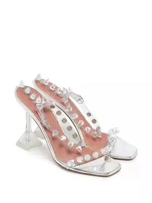 Amina Muaddi Julia Crystal-embellished Heeled Sandals