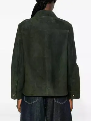 Max Mara Button-fastening Suede Jacket
