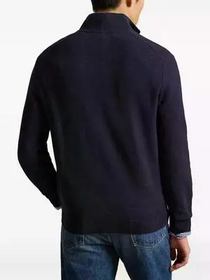 Polo Ralph Lauren Rib-knit Mock Neck Quarter-zip Sweater
