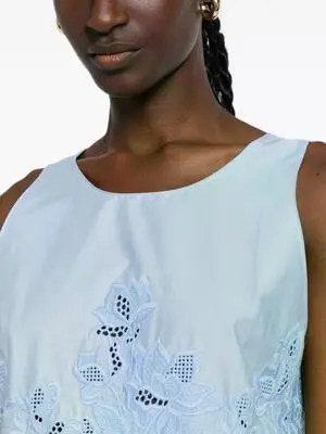 Ermanno Scervino Broderie Anglaise Cropped Top