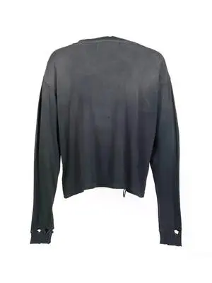 PALY Graphic Print Distressed Crewneck T-shirt
