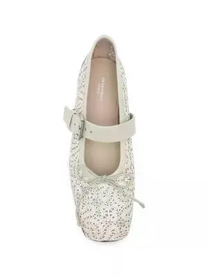 ANN DEMEULEMEESTER Laser-cut Buckle Ballet Flats