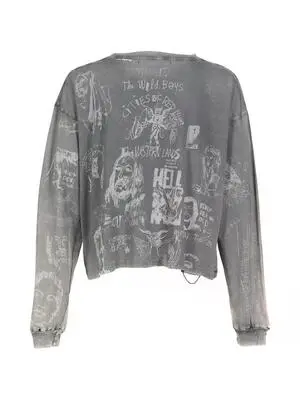 PALY Bethlehem Graphic Print Distressed T-shirt