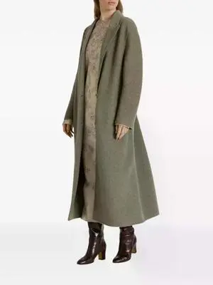 Alberta Ferretti Notched Lapel Button-up Coat