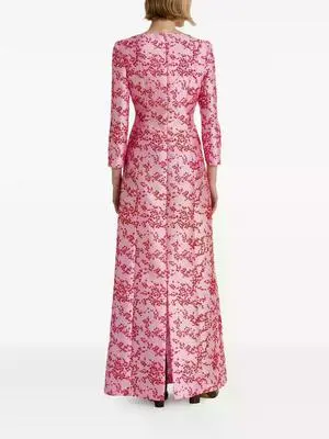 Alberta Ferretti Floral Pattern Maxi Dress