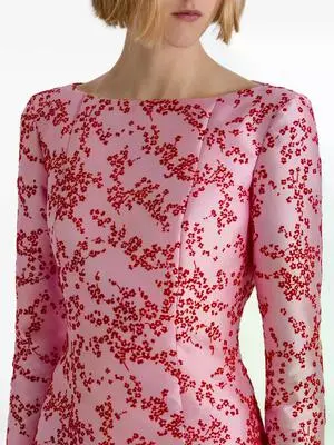 Alberta Ferretti Floral Pattern Maxi Dress