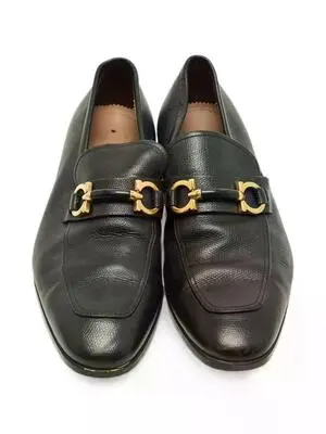 FERRAGAMO Gancini Leather Loafers