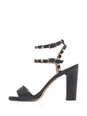 Valentino Garavani Rockstud Ankle Strap Sandals - Black