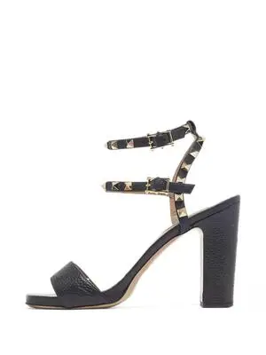 Valentino Garavani Rockstud Ankle Strap Sandals - Black