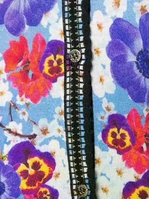 Roberto Cavalli Long Sleeved Floral Cardigan