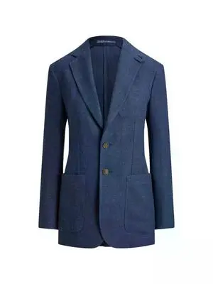 Polo Ralph Lauren Single-breasted Linen Blazer - Blue