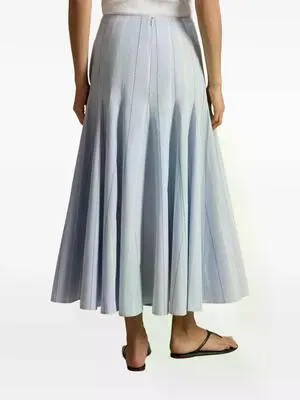 Polo Ralph Lauren Striped A-line Midi Skirt