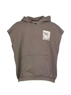 PALY Dr. Blue Distressed Graphic Hoodie - Brown