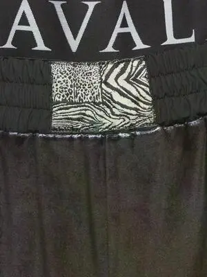 Roberto Cavalli Animal Print Velvet Trousers