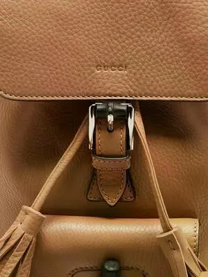 Gucci Bamboo Backpack - Neutrals