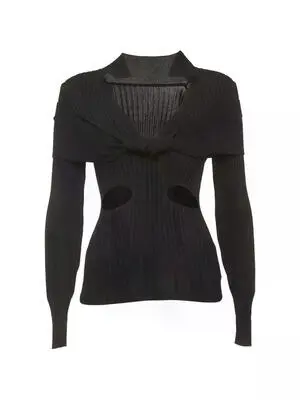 Jacquemus La Maille Asco Twist-detail Top