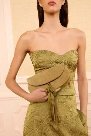 Ulla Johnson Paloma Flap Tassel Bag - Olive