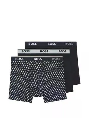 BOSS Logo-waistband Boxers - Blue