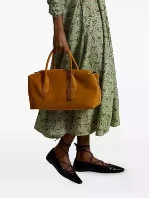 Polo Ralph Lauren Suede Tote Bag - Orange