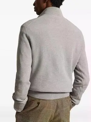Polo Ralph Lauren Mesh-knit Quarter-zip Sweater