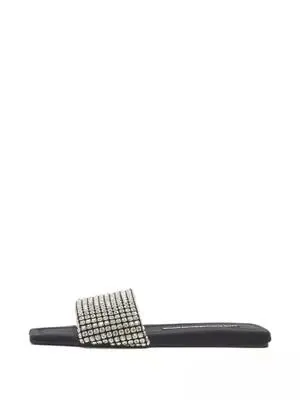 ALEXANDER WANG Anya Crystal-embellished Slides
