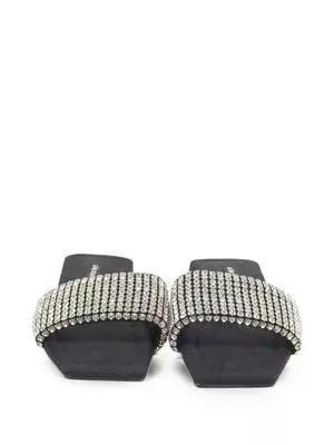 ALEXANDER WANG Anya Crystal-embellished Slides