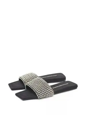 ALEXANDER WANG Anya Crystal-embellished Slides