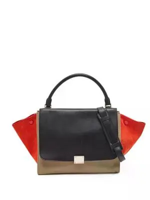 Celine Medium Trapeze Tote Bag - Red