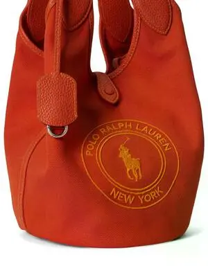 Polo Ralph Lauren Canvas Tote Bag With Leather Details