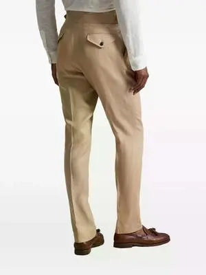 Polo Ralph Lauren Pleated Buckle-waistband Trousers