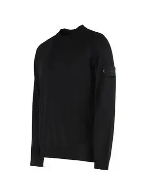 Stone Island Logo-patch Virgin Wool Sweater