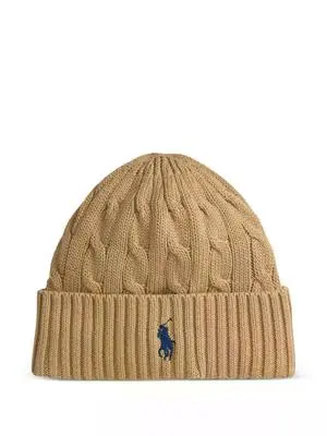 Polo Ralph Lauren Cable Knit Beanie - Brown