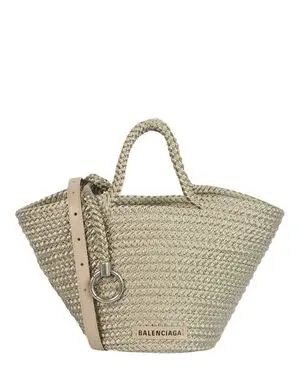 Balenciaga Ibiza Medium Basket Tote Taupe Black - Multicolor