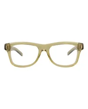 Gucci Squareframe Recycled Acetate Optical Frames Yellow Yellow Transparent - Multicolor