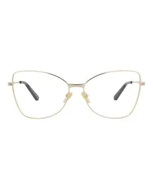Balenciaga Cat Eyeframe Metal Optical Frames Gold Gold Transparent - Multicolor