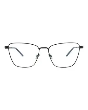 Saint Laurent Cat Eyeframe Metal Optical Frames Black Black Transparent - Multicolor