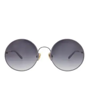 Chloé Roundframe Metal Sunglasses Violet Violet Grey - Multicolor