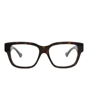 Gucci Squareframe Recycled Acetate Optical Frames Havana Havana Transparent - Multicolor