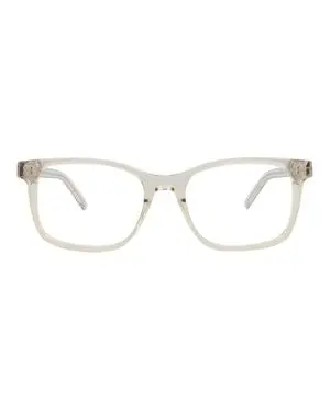Saint Laurent Roundframe Recycled Acetate Optical Frames Beige Beige Transparent - Multicolor