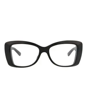 Gucci Squareframe Recycled Acetate Optical Frames Black Black Transparent - Multicolor